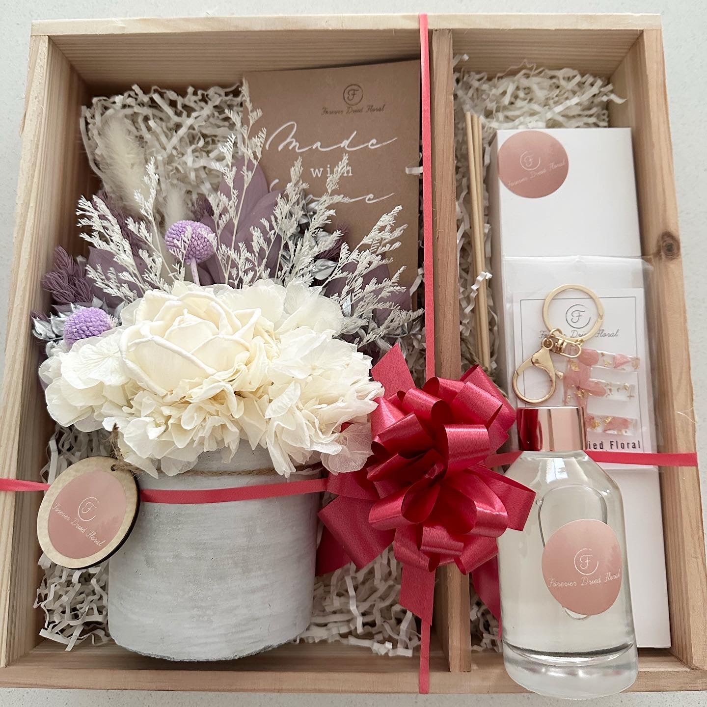 Wooden crate gift box – Forever Dried Floral
